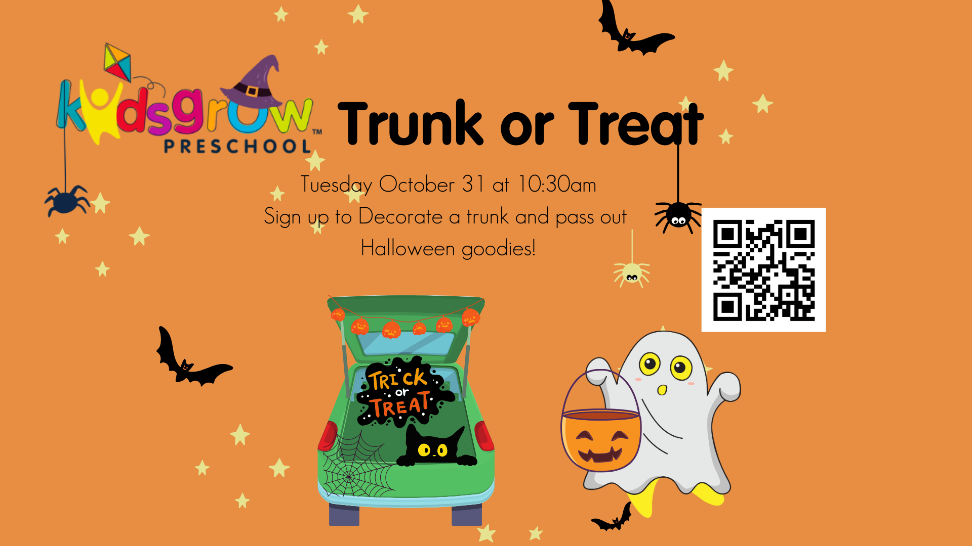 Halloween Trunk or Treat | Kids Grow Preschool