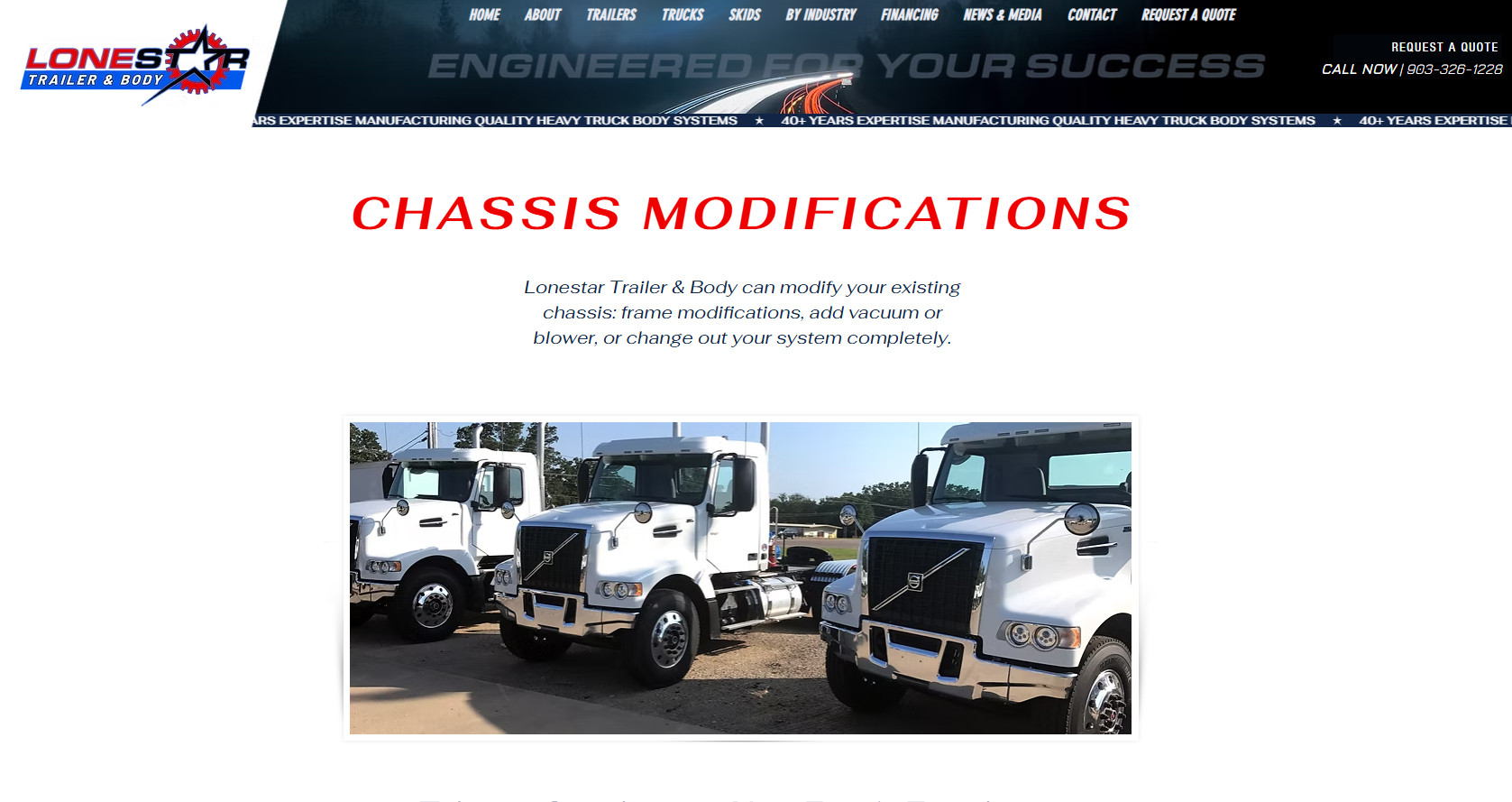 EXISTING CHASSIS MODIFICATIONS | Lonestar Trailer & Body | Mexia, Texas ...