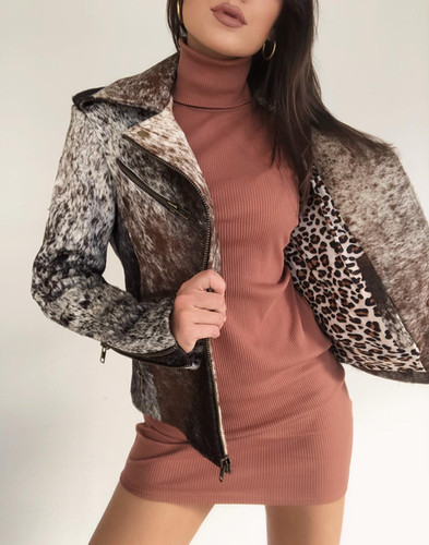 Madison Moto Fur Jacket | Charlies Leather