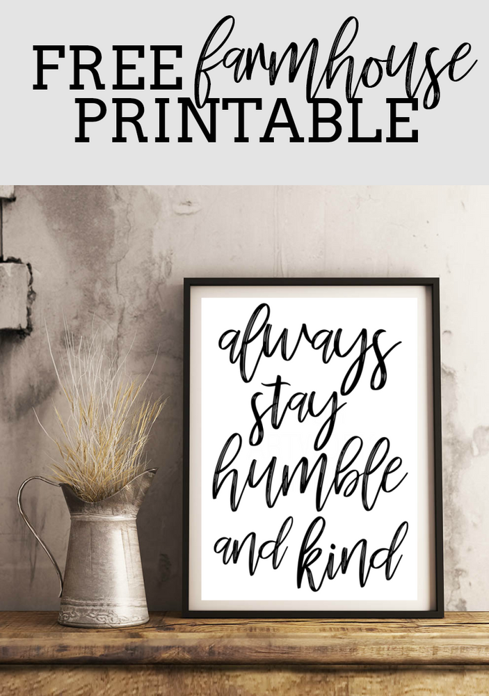Free Farmhouse Printable