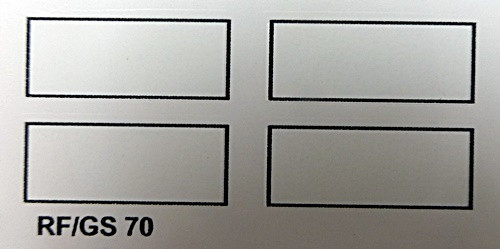 GS/RF White Blank Blinds | LBRT Model Transfers