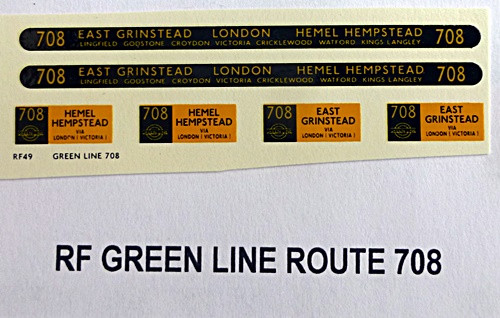 Green Line RF Route 708 (1950's) | LBRT Model Transfers
