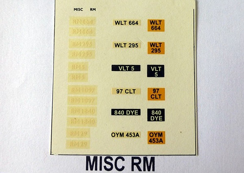 White RM5, RM29, RM295, RM664, RM1097, RM1840 | LBRT Model Transfers