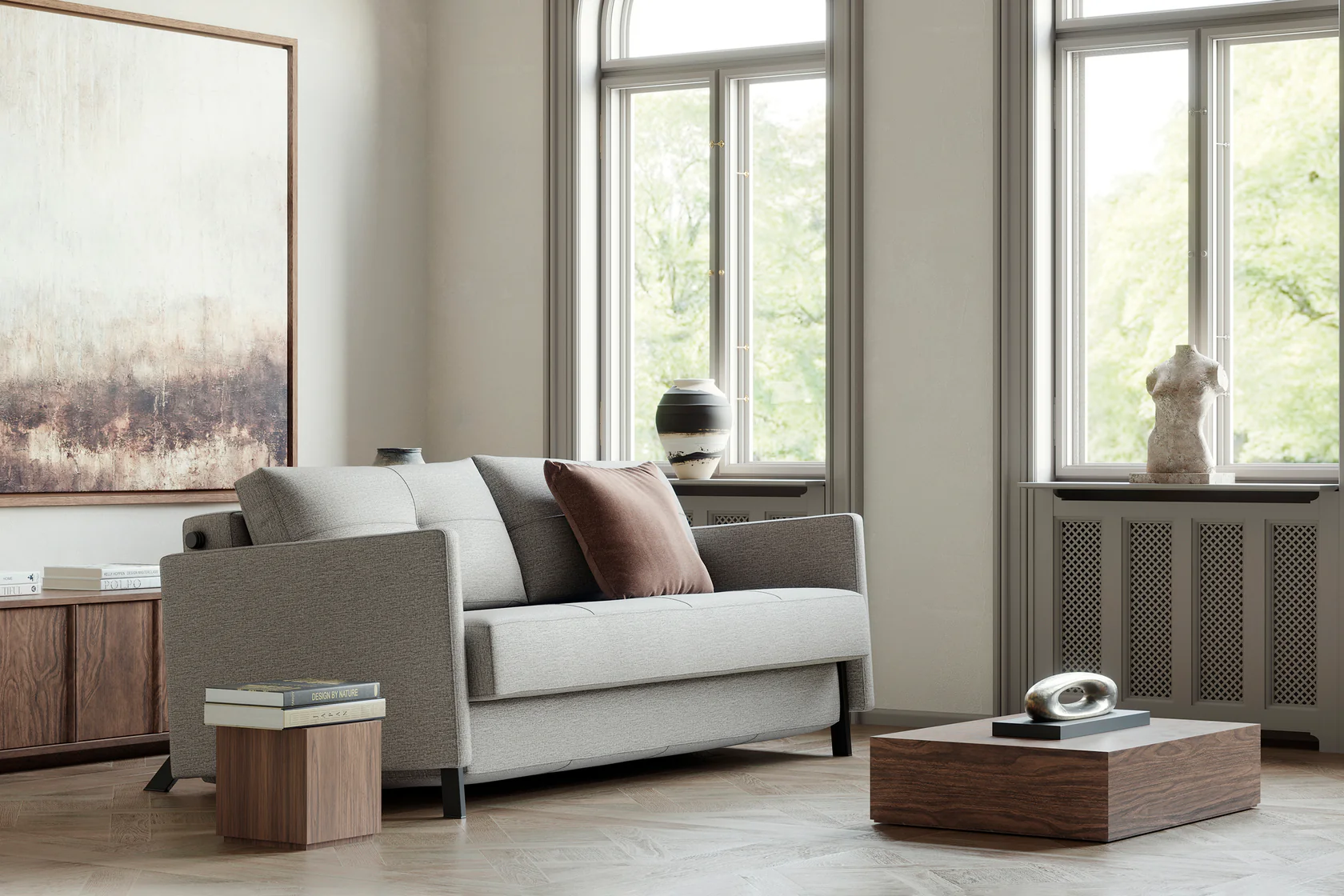 Sofá cama Cubed brazos de Innovation Living | Sofassimo