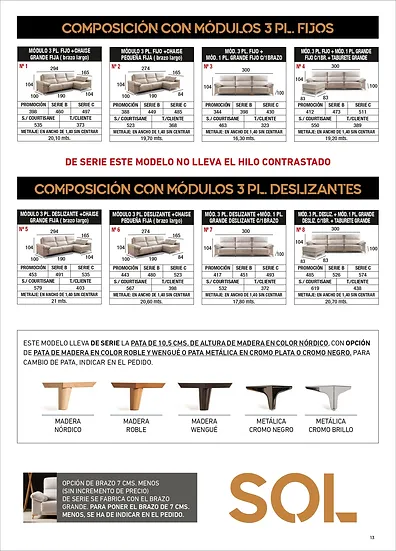 Chaise longue Sol | Divinity Muebles