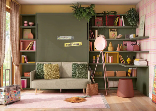 Cama abatible con sofá Delulu 59 de Ros | Divinity Muebles