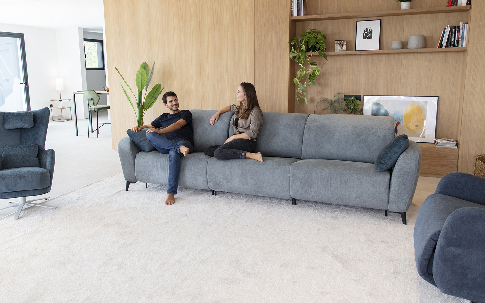 Sofá Babylon relax motorizado de Fama | Sofassimo