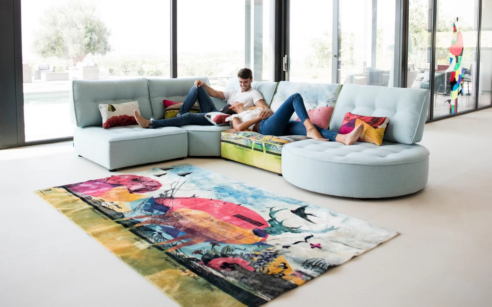 Sofá Rinconera terminal redondo Arianne de Fama | Sofassimo