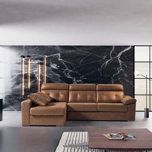 Chaise longue cama Nerea colchón 16cm | Sofassimo