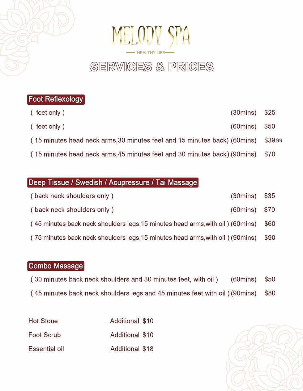 Melody Spa | massage therapist | 1109 Central Ave, Wilmette, IL 60091, USA