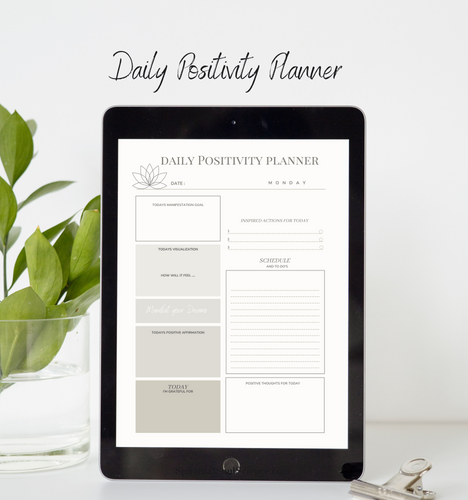 7-Day- Positivity Planner Printable, Digital Planner | SpiritualSoulScience