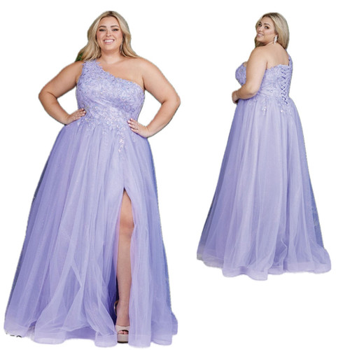 Athena One Shoulder Long Formal Dress & Prom Dress | Prom & Bridal Glam