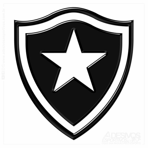 Adesivo Emblema Escudo Time Botafogo de Futebol e Regatas Resinado3D ...