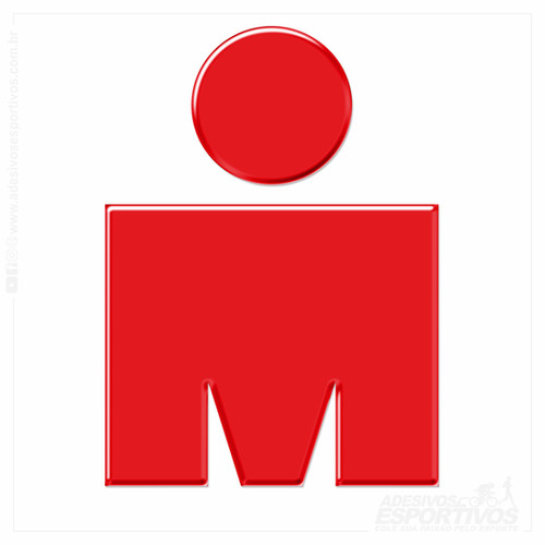 Adesivo Emblema IRONMAN Triathlon IM Resinado3D | adesivosesportivos3d