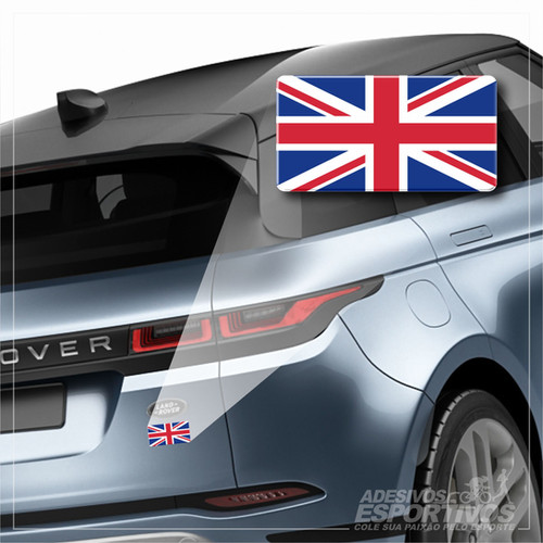 Adesivo Emblema Bandeira da Inglaterra Uk Land Rover Resinado3D ...