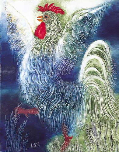 Blue Rooster | artandscroll