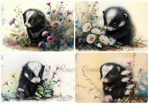 DD- Baby Skunks | Reba Rose Creations High quality, high resolution ...
