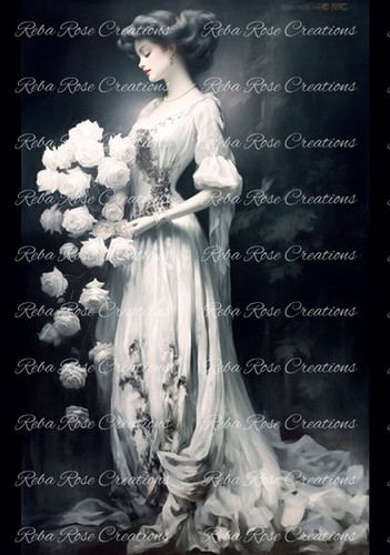 0778 - Lady of Beauty | Reba Rose CreationsA4 Rice Paper 11.75 x 8 ...