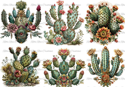 CS-12-Cactus | Reba Rose CreationsPaper Size is 8.25x11.75 These are on ...