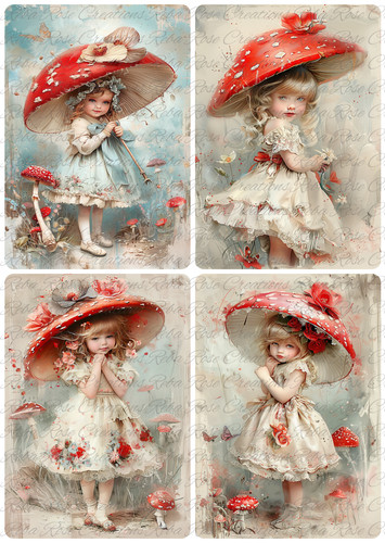 DD-Mushroom Girls | Reba Rose CreationsThis is a digital Download https ...