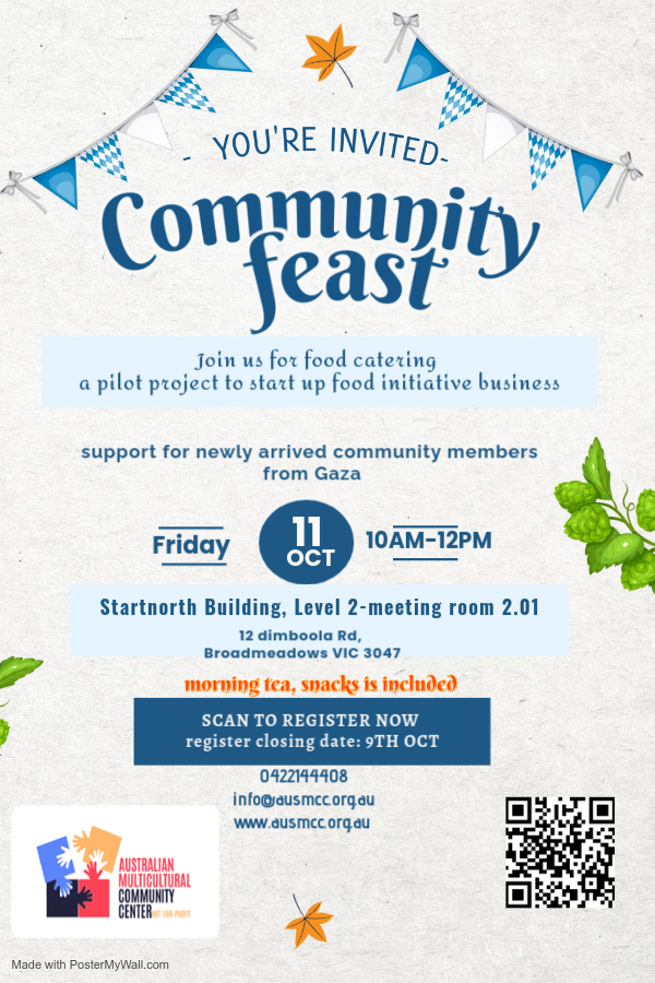 Community Feast By Gaza Women: The Taste Of Gaza | ausmcc