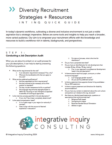 Quick Guide: Diversity Recruitment Strategies + Resources | Int Inq ...