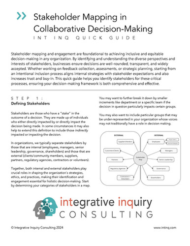 Quick Guide: Stakeholder Engagement for Collaborative Decision-Making ...