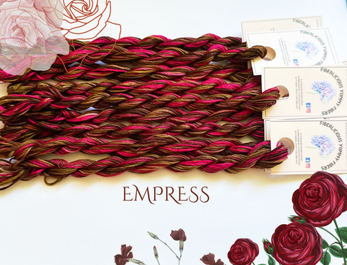 Empress| Hand Dyed Embroidery Floss | Multi-Color Variegated Thread ...