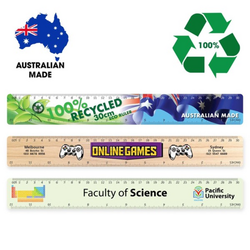 Recycled Eco 30cm Ruler | Connect Promo Ltd