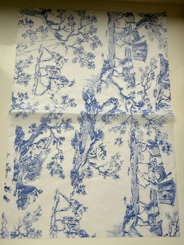 Blue boy print gift tissue wrapper | Art House Stationery