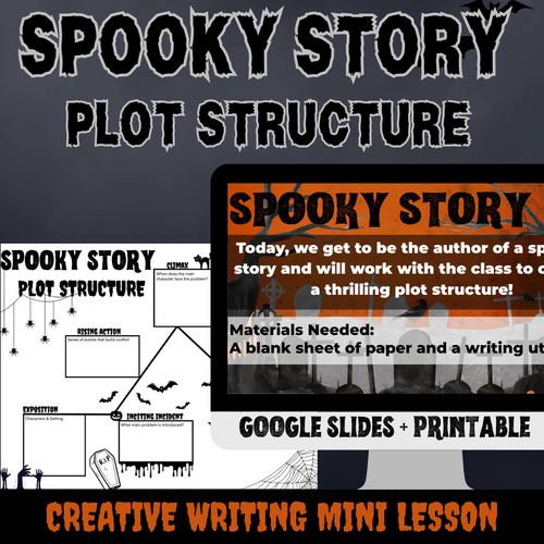 Spooky Creative Writing Lesson: Plot Structure | Finally Teaching