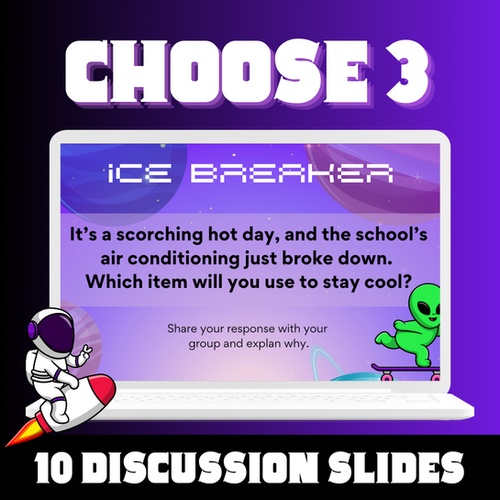 Choose 3: Ice Breaker | Finally Teaching