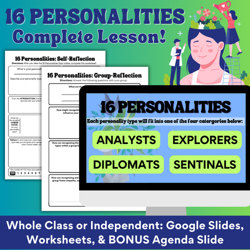 16 Personalities Reflection Lesson: SEL Activity | Finally Teaching