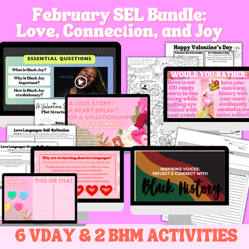 February SEL Bundle: Love, Connection, and Joy | Finally Teaching