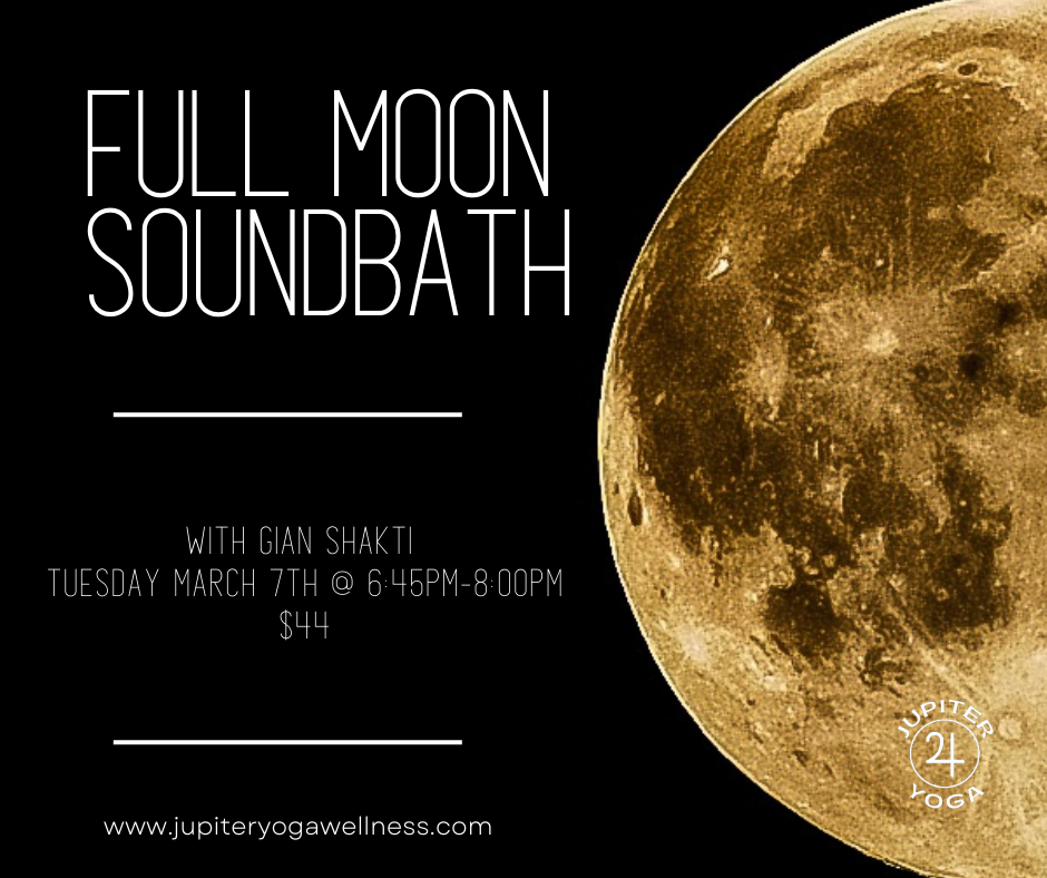 Full Moon Sound Bath | Jupiter Yoga