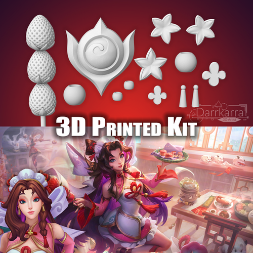 Seraphine Dumpling Darlings League of Legends 3D Printed Kit | Darrkarra