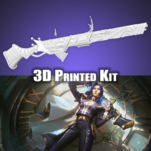 Caitlyn Prestige Arcane Commander League of Legends 3D Printed Kit ...