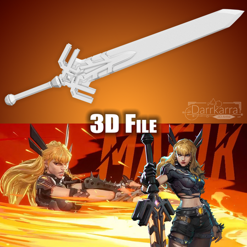 Magik Sword Marvel Rivals STL Files | Darrkarra