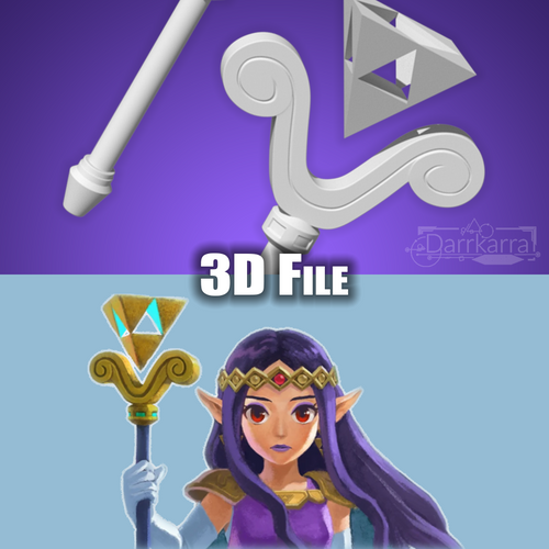 Princess Hilda Staff The Legend of Zelda Fichier STL | Darrkarra