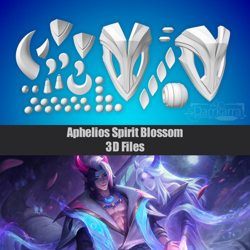 Aphelios Spirit Blossom Accessoires League of Legends STL Files | Darrkarra