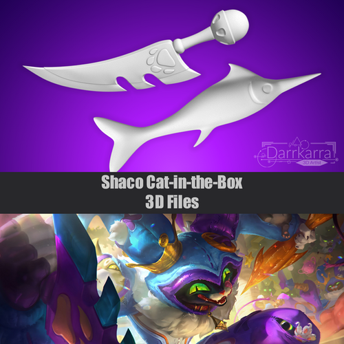 Shaco Cat-in-the-Box League of Legends STL Files | Darrkarra