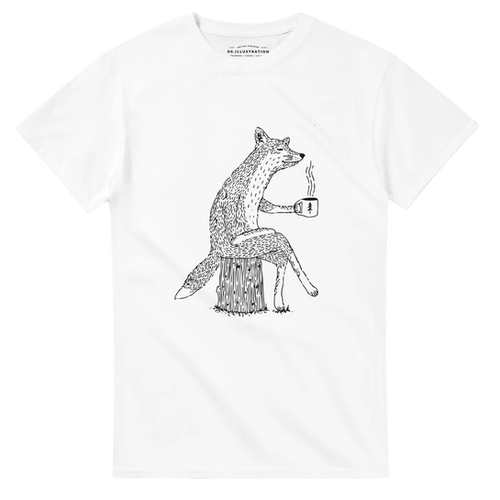 Distinguished Fox Heavyweight T-shirt | OSILLUSTRATION