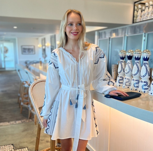 Dress - Embroidered cotton Santorini | THD