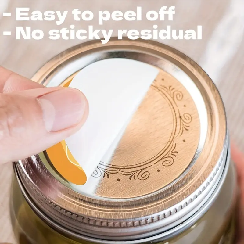 60 PC LID LABELS MASON JAR LID LABELS | Westwood Farm