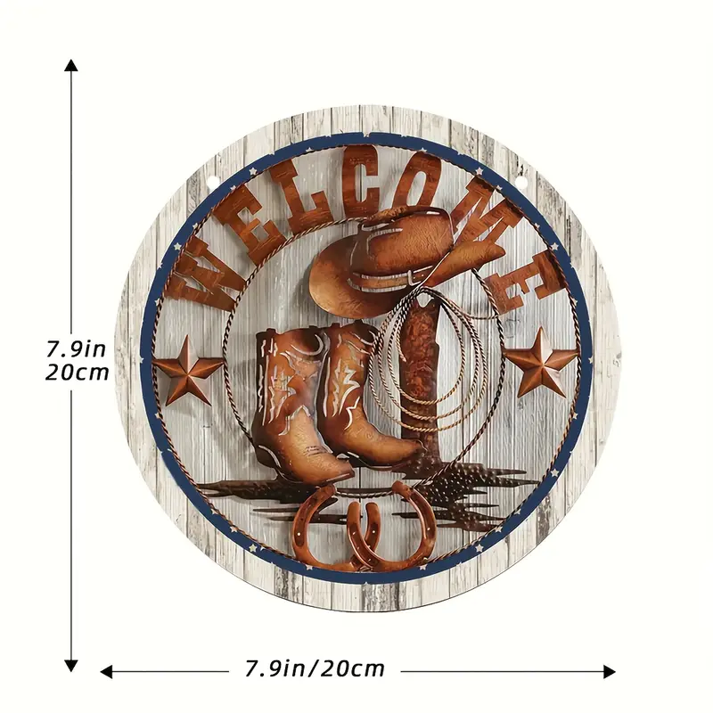 WELCOME WESTERN SIGN COWBOY BOOTS | Westwood Farm