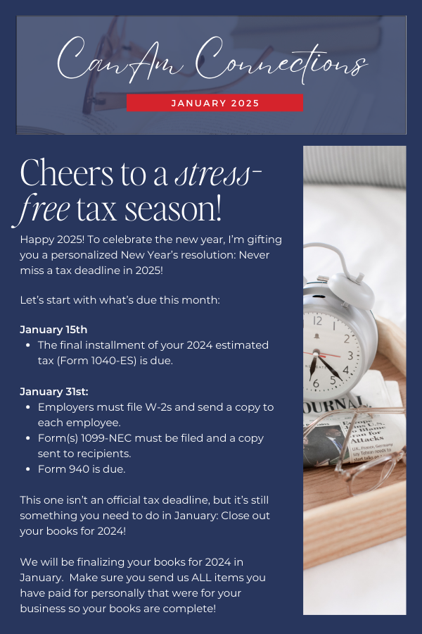 January 2025 Newsletter