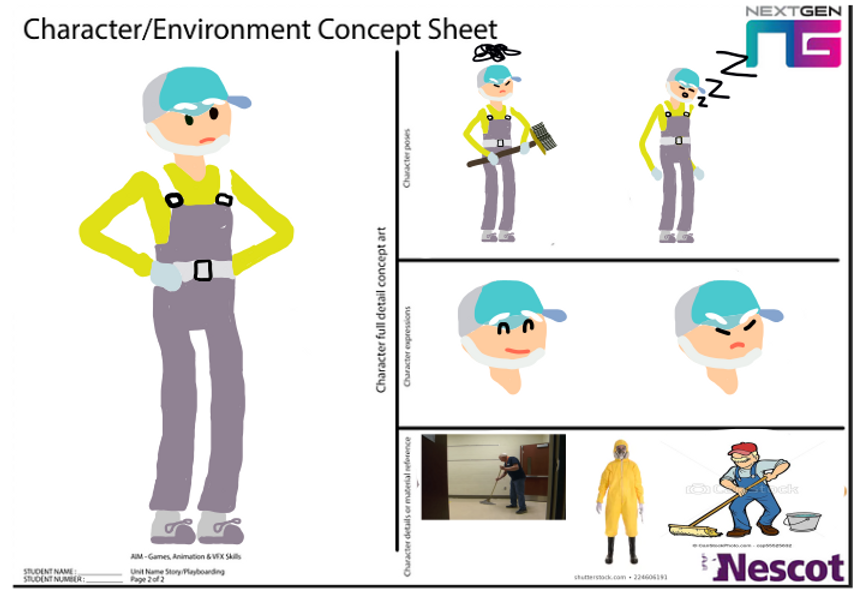 ~Storyboarding/Synoptic Project (Character Sheet)~