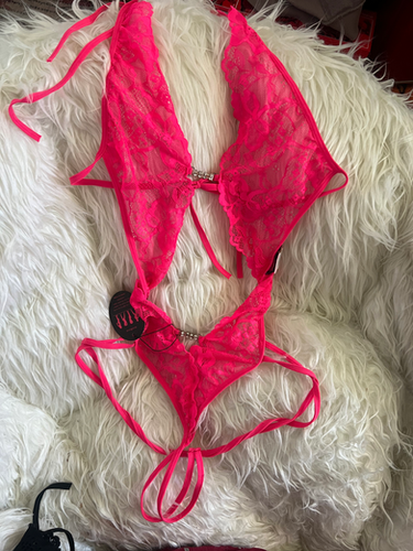 PUSSY PINK LACE ONE PIECE | LaChula