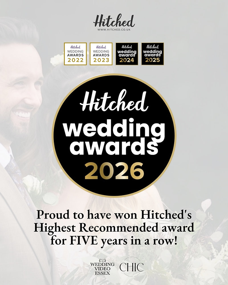 Hitched Wedding Award Winner 2026- Wedding Video Essex