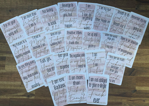 Swearing Affirmation Cards | MemoriesandMischief